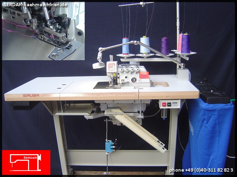 Siruba 757DFT/TUA Obertransport und Absaugung « SERDAR – Nähmaschinen